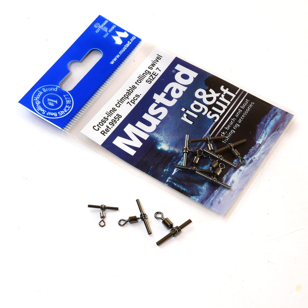 Mustad Cross-line crimpable rolling swivel - Releaserigshop